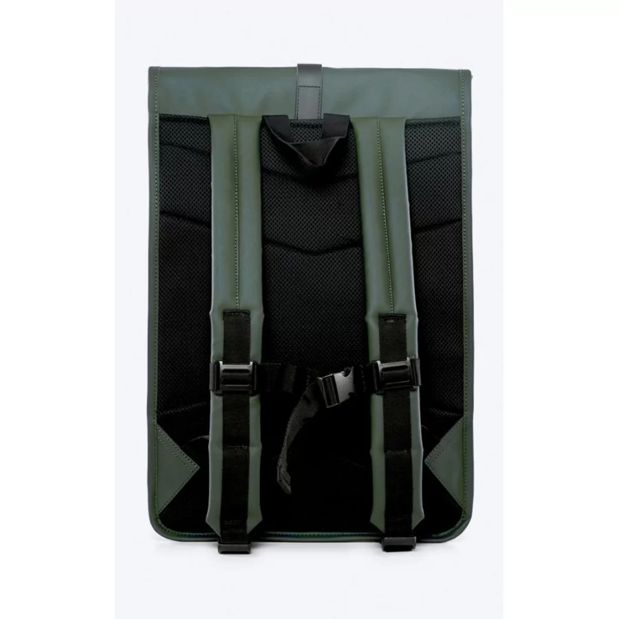 RAINS rygsæk "Rolltop Rucksack" (13 liter) SORT, NAVY, GRØN, RIVER ...